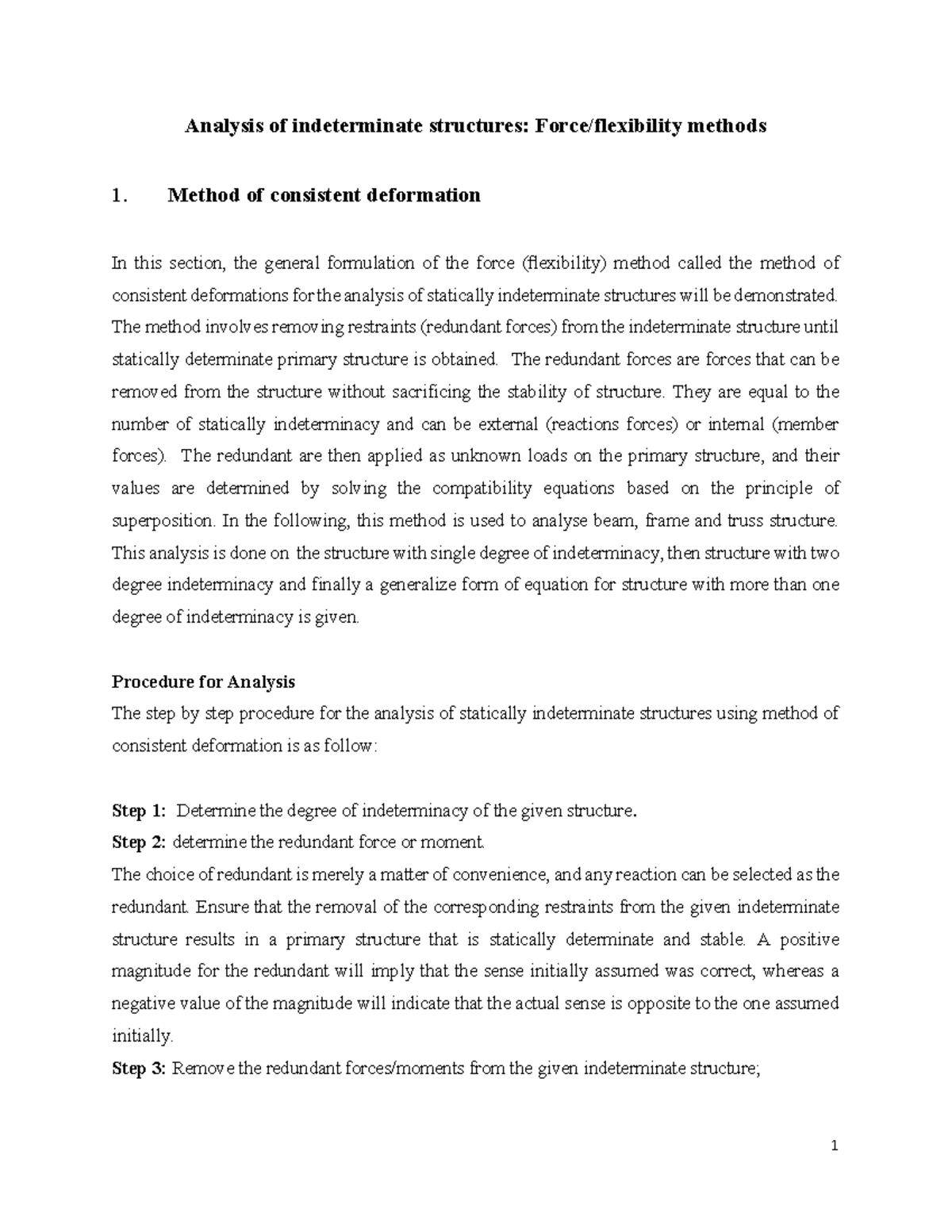 TOS 3 2025: Lecture Notes on Indeterminate Structures Analysis - Studocu