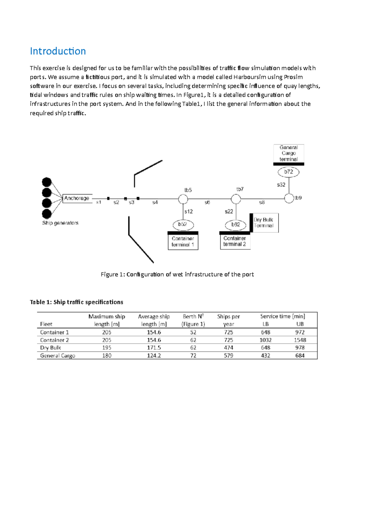 Ports and Waterways Simulation Exercise: Quay Length Estimation and ...