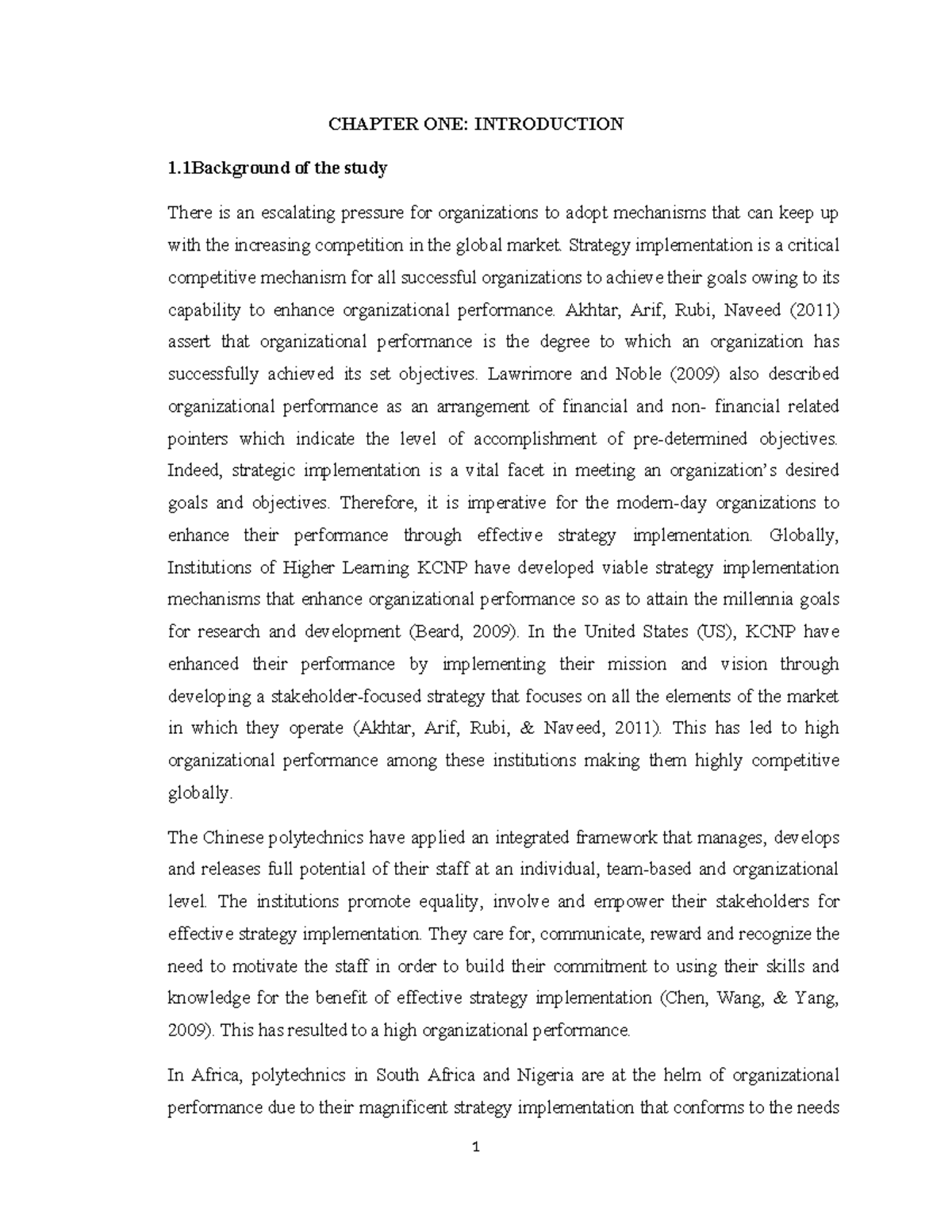 KCNP 2023: Strategy Implementation and Organizational Performance ...