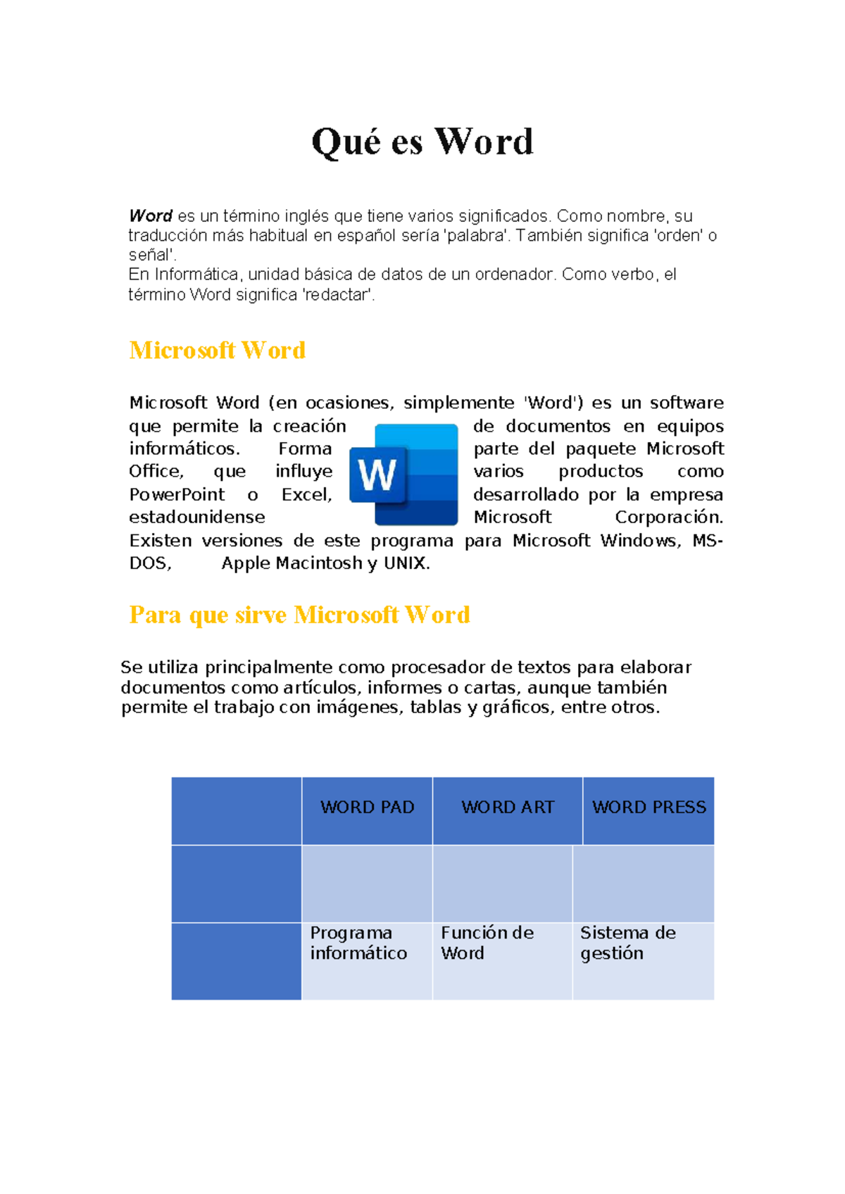 S03 - Introducción a Microsoft Word y sus Funciones Básicas - Studocu