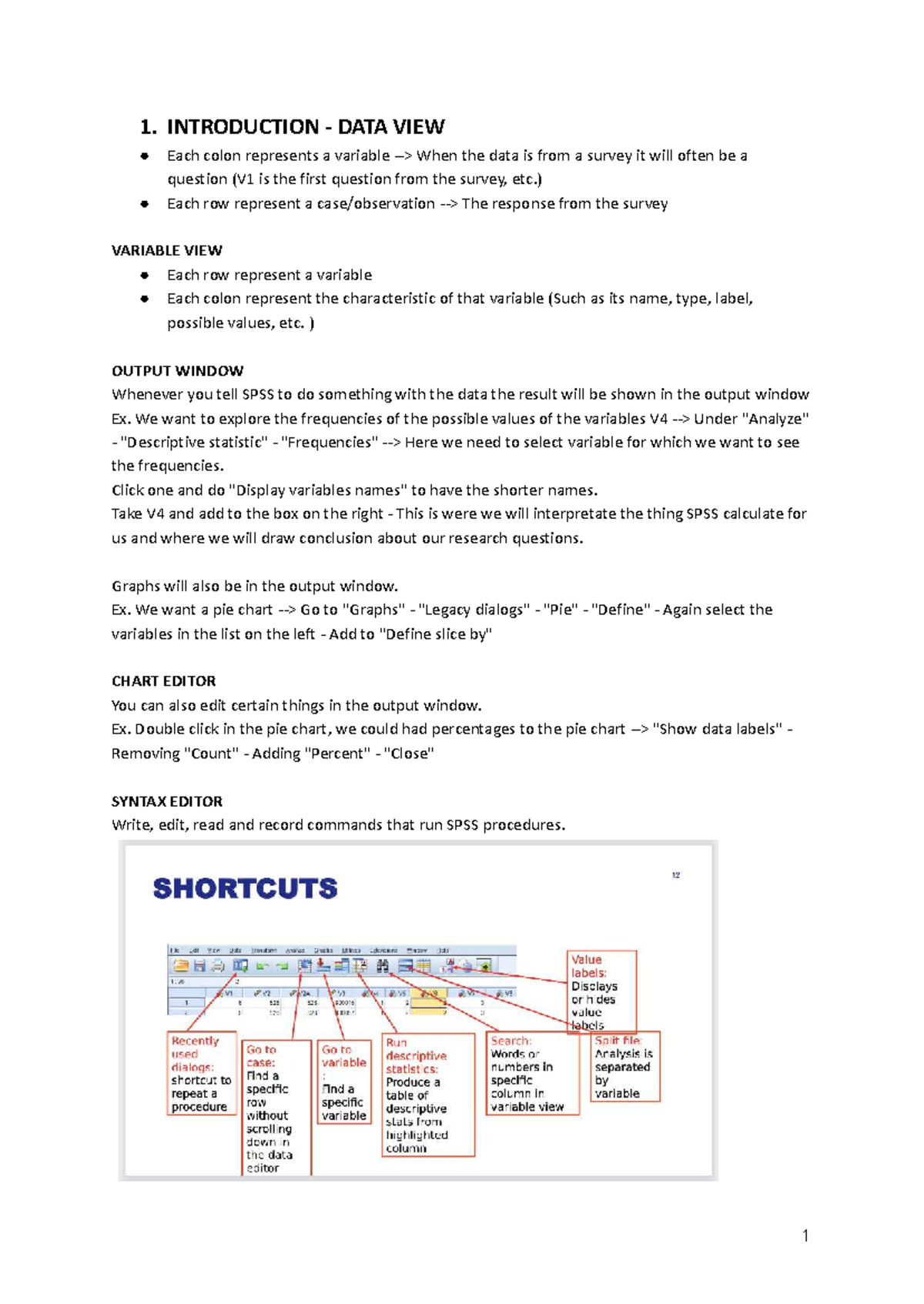 SPSS - Video Lessons Transcription for Quantitative Analysis - Studocu