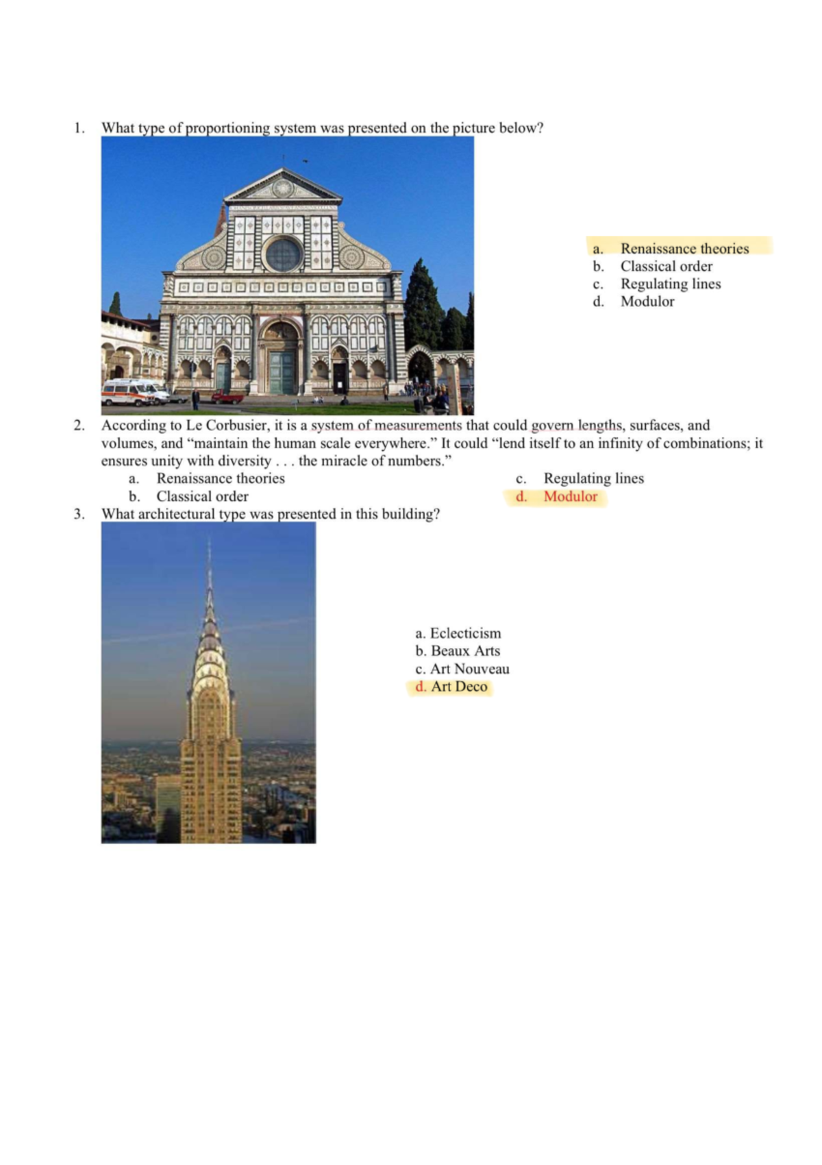 QUIZ 1 - Architectural Concepts and Terminology - Studocu