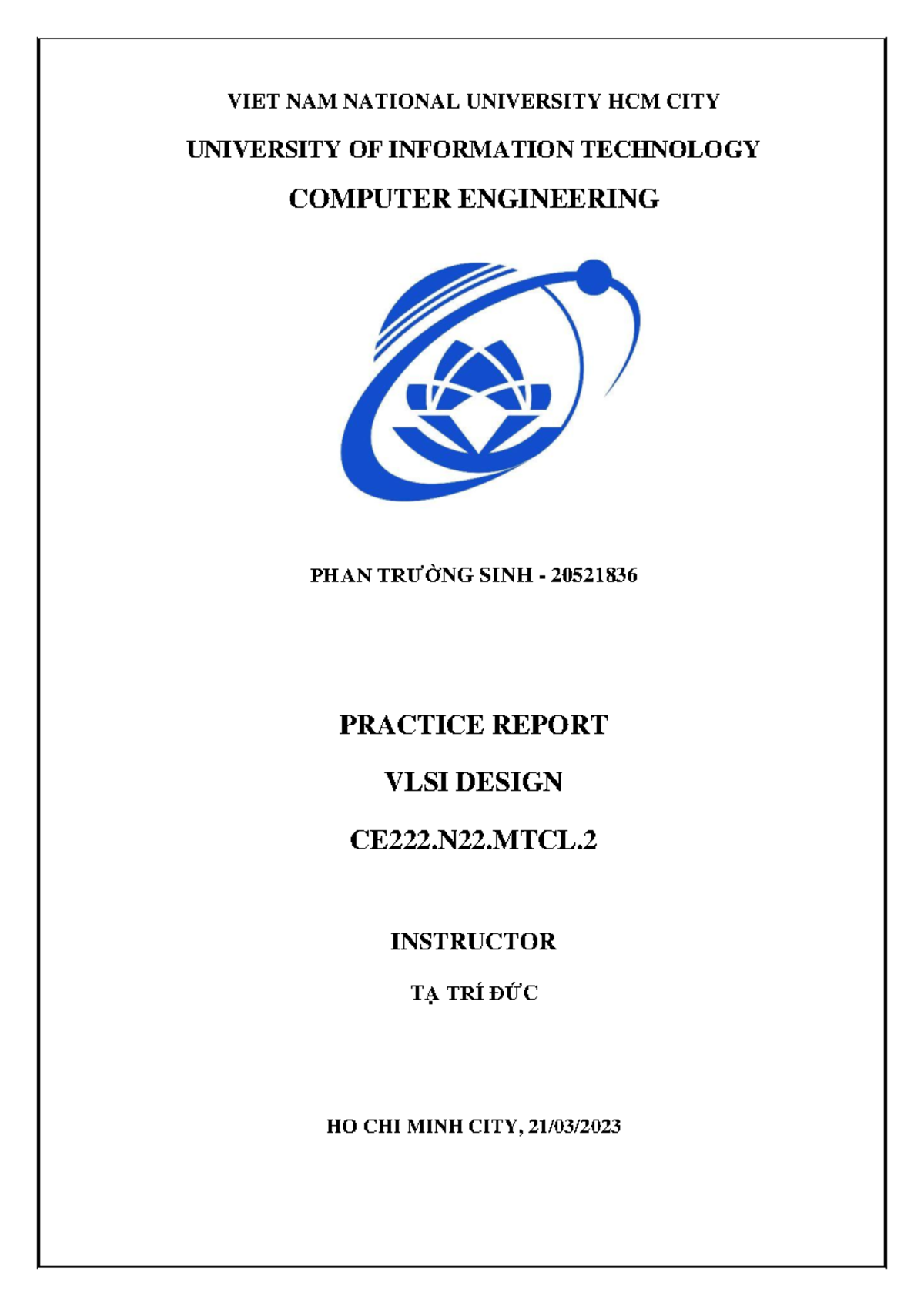 VLSI Design Practice Report - Lab 1: Custom Designer & Inverter ...
