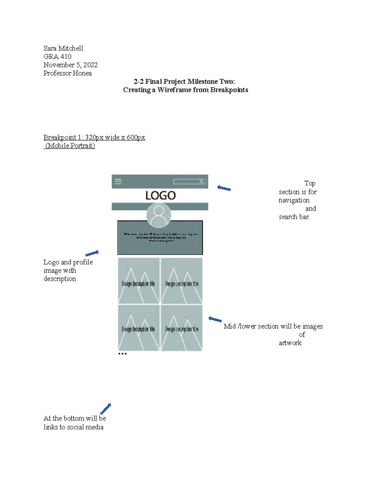 2-2 Final Project Milestone Two - Sara Mitchell GRA 410 November 5 ...
