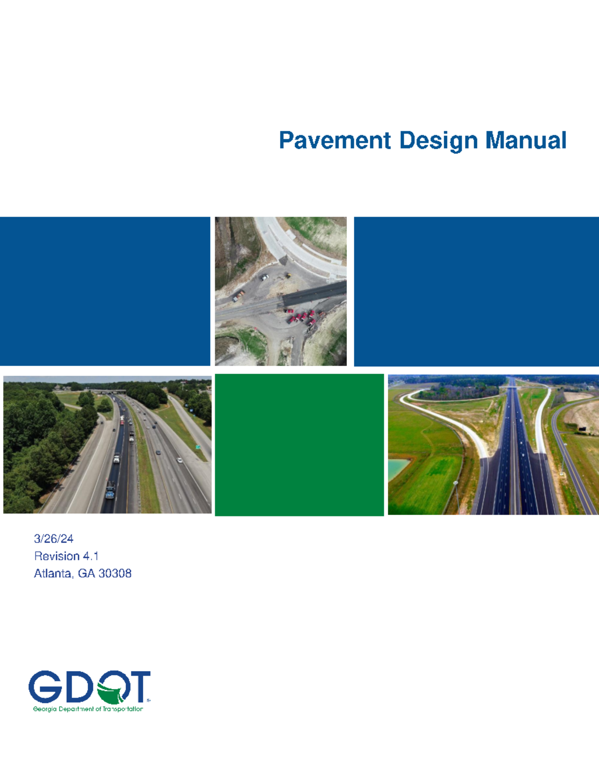 Pavement Design Manual Revision 4.1 - GDOT Guidelines and Procedures ...