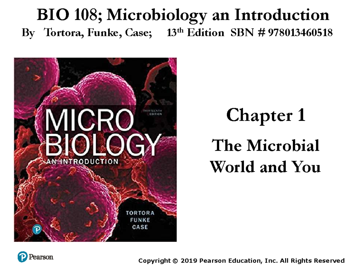 Microbiology Fundamentals - Chapter 01 Overview (BIO 108) - BIO 108 ...