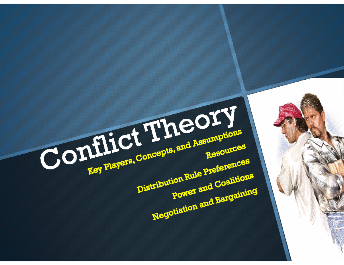 Conflict Theory in Family Dynamics: Key Concepts & Principles (SOC 101 ...