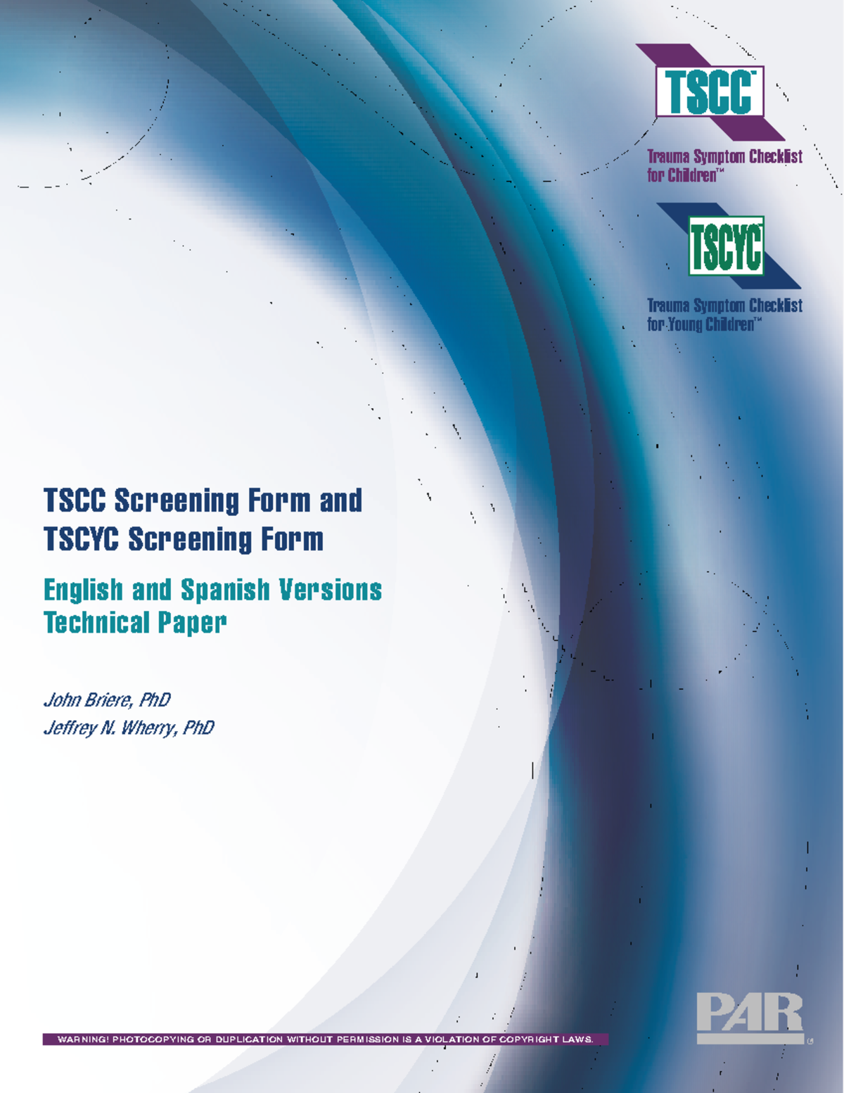 TSCC & TSCYC Screening Forms: Technical Paper on Trauma Assessment - Studocu