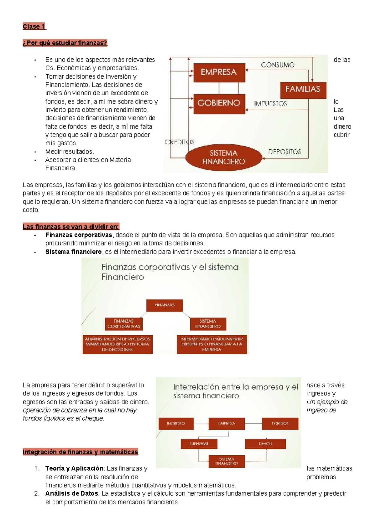 Resumen de Finanzas Operativas - Clase 1: Decisiones de Inversión y ...