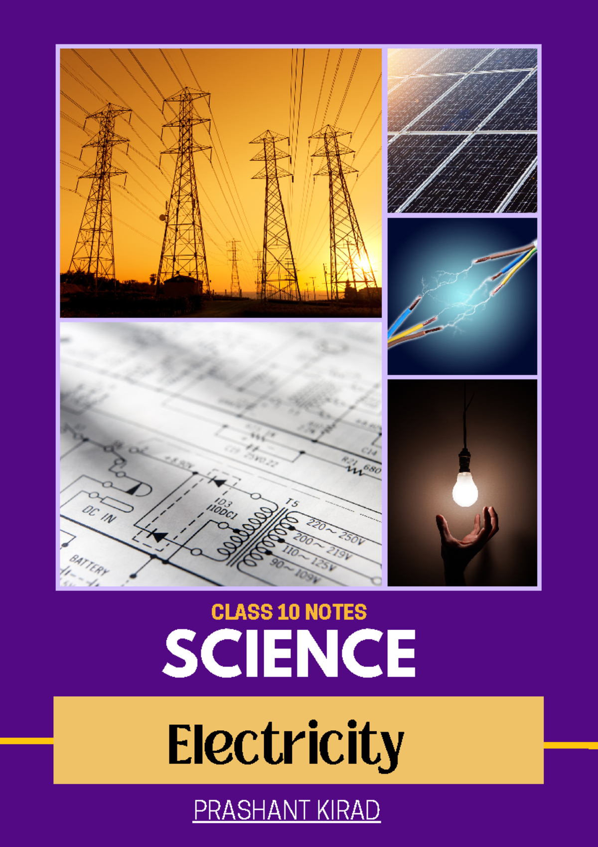 Electricity Concepts - Short Notes for Class 10 (Prashant Kirad) - Studocu