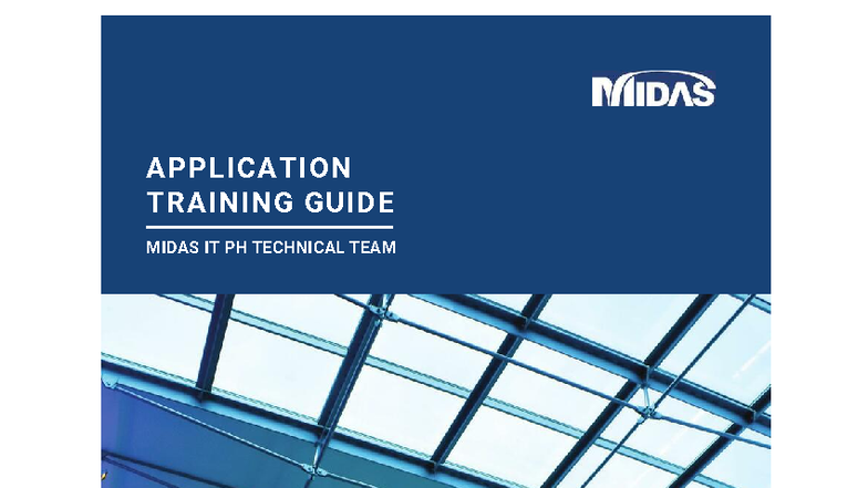 Midas Gen Training Manual for IT PH Technical Team 2022 - Studocu