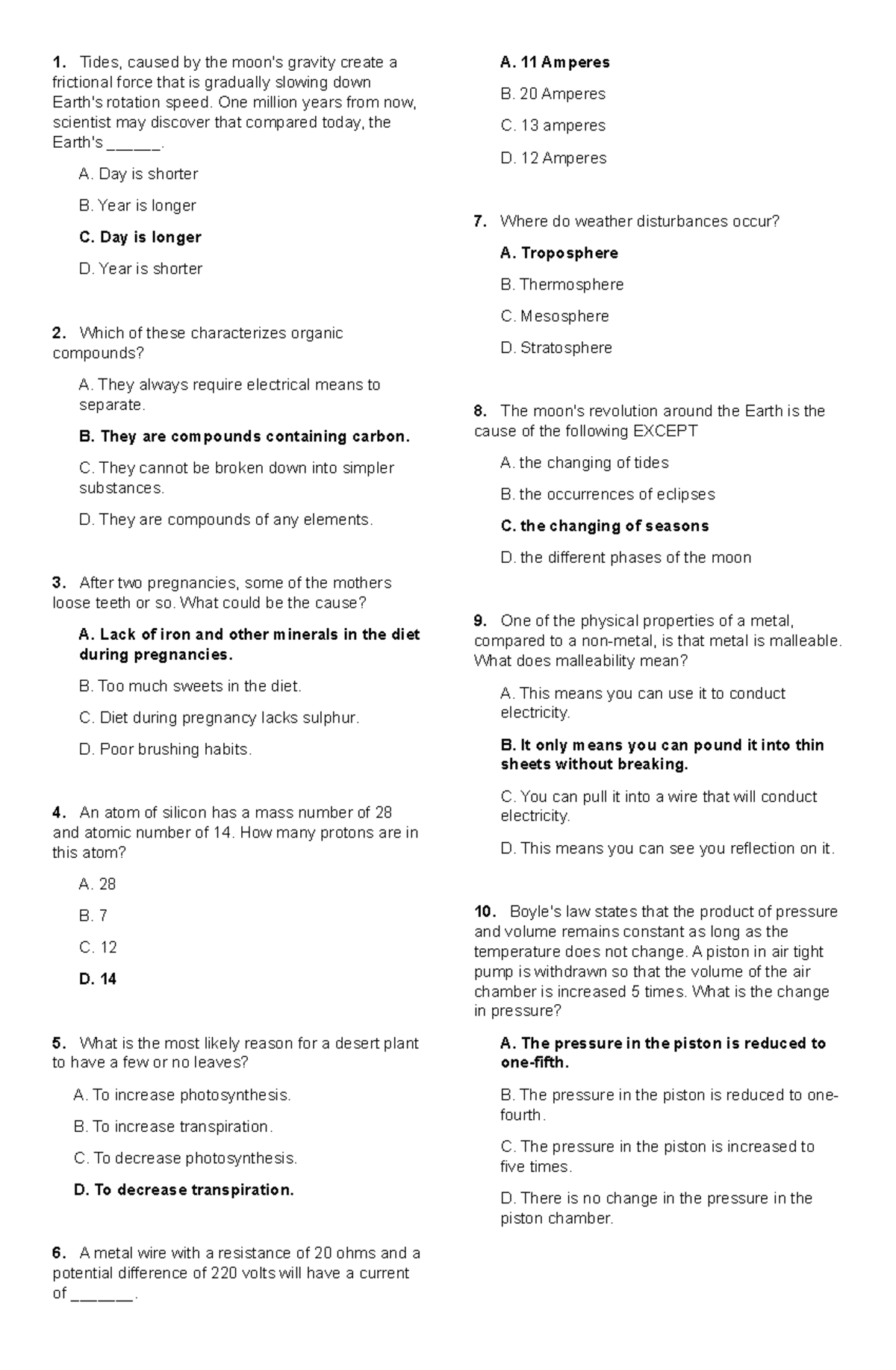 Mockboard Major Exam Review: Key Concepts and Questions - Studocu