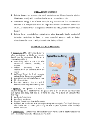 IV- Procedure-rrrrrr - knowledge - STARTING AN INTRAVENOUS INFUSION ...