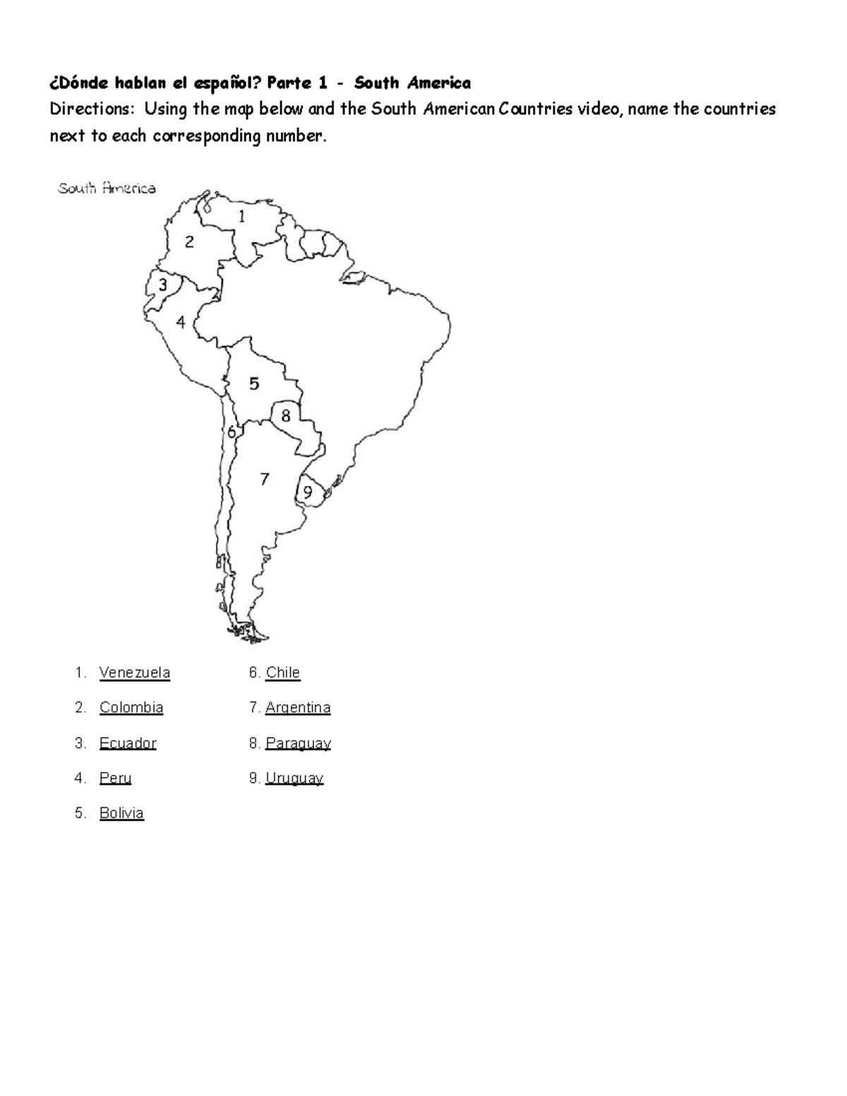 Dónde Hablan Español? - Mapeo de Países y Capitales en América Latina ...