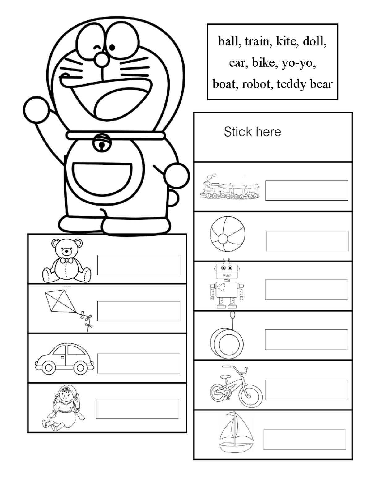 Toy ws - worksheet about toys for kids in primary school - English ...