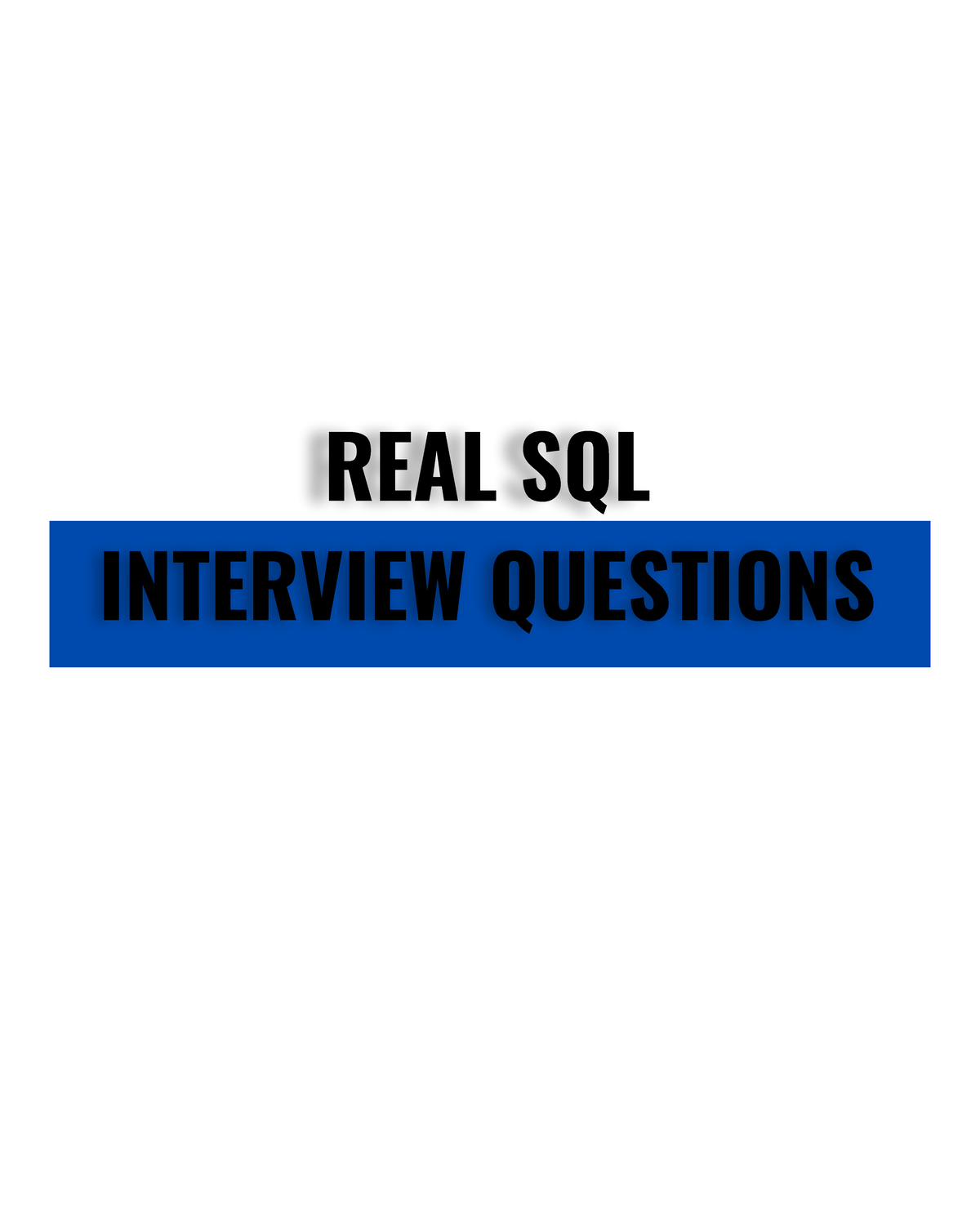 SQL Interview Questions for Data Analytics (SQL 101) - Studocu