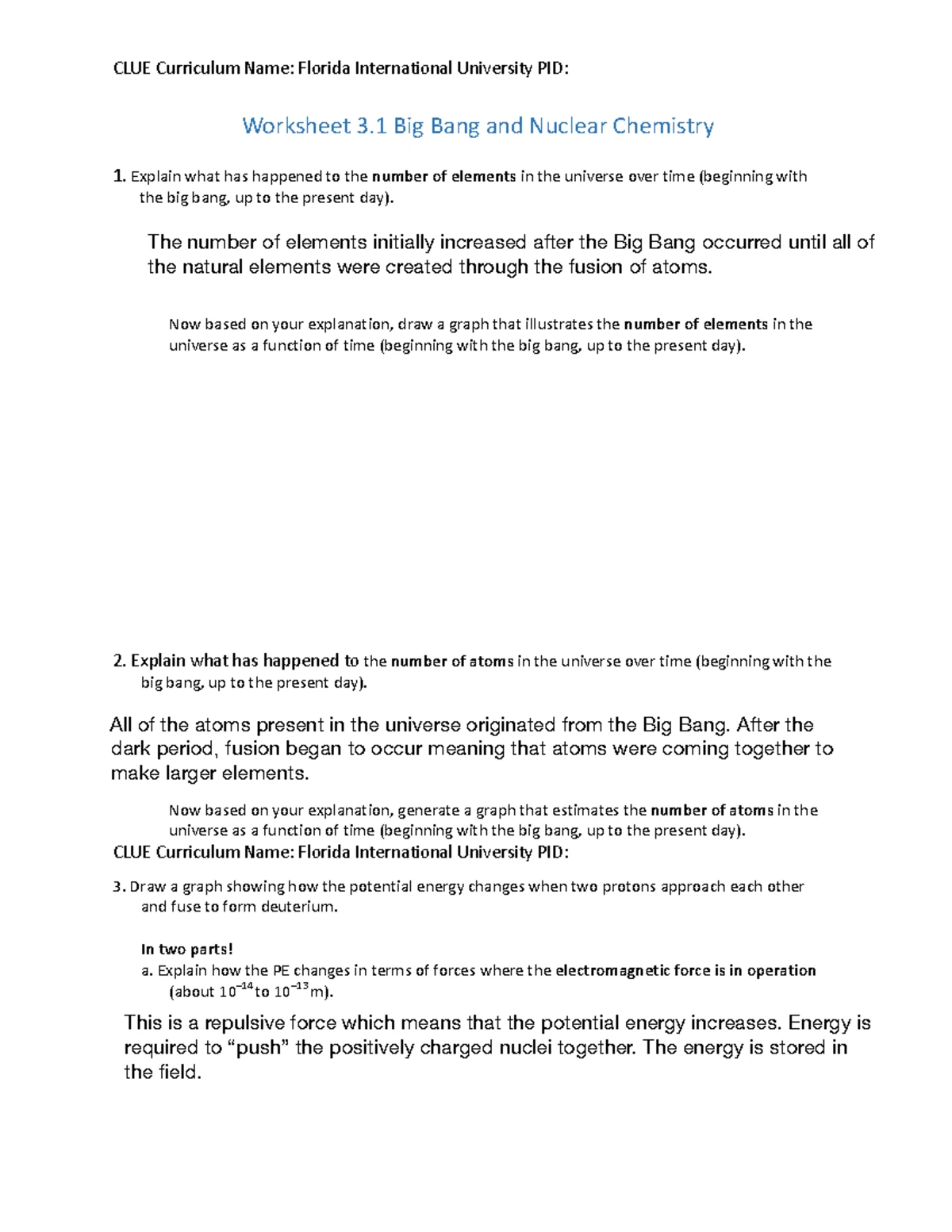 CHM1045 U08: Worksheet 2.6 on Periodic Trends Analysis and Graphs - Studocu