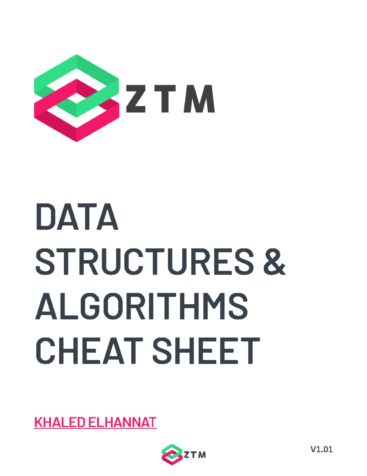 DATA STRUCTURES ALGORITHMS CHEAT SHEET ZTM V1.01 - Studocu