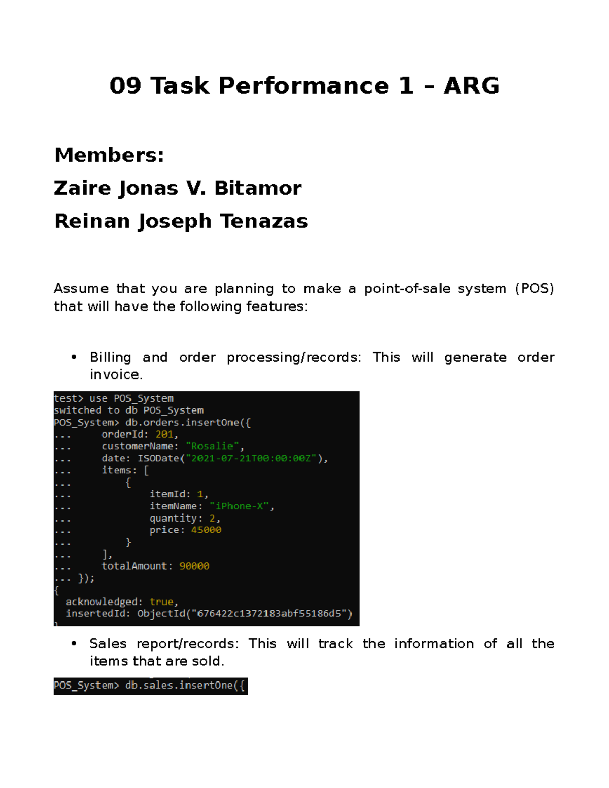 09 Task Performance 1 - ARG - 09 Task Performance 1 – ARG Members: Zaire Jonas V. Bitamor Reinan ...