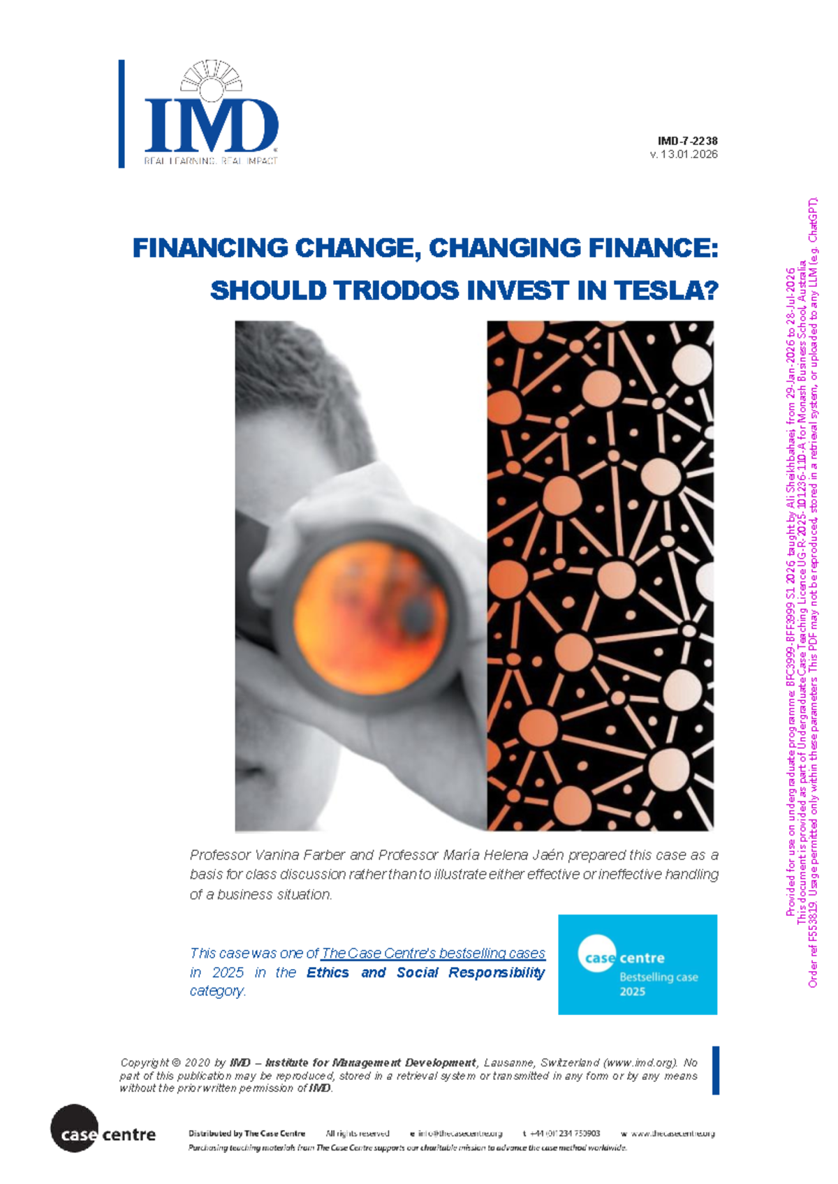 FINANCING CHANGE, CHANGING FINANCE: A CASE STUDY ON TESLA'S ESG IMPACT ...