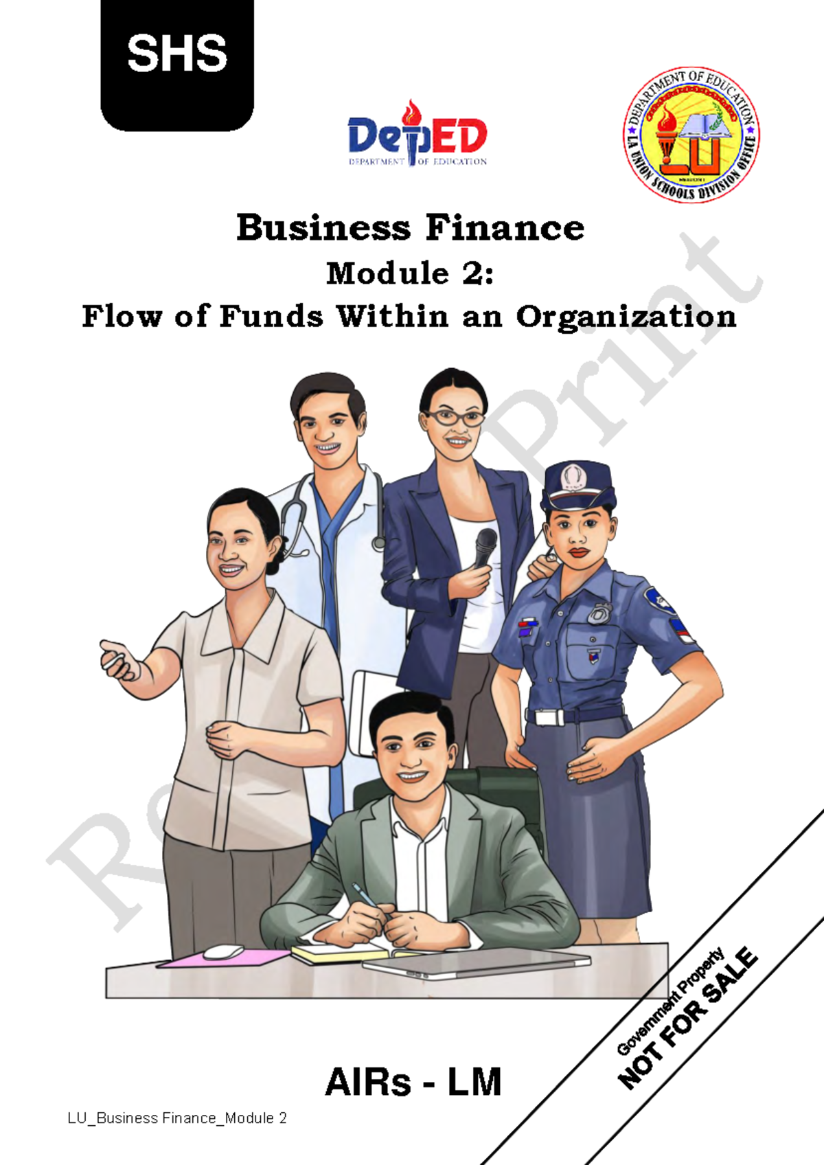 Business Finance ABM Q1 Module 2: Flow of Funds Overview - Studocu
