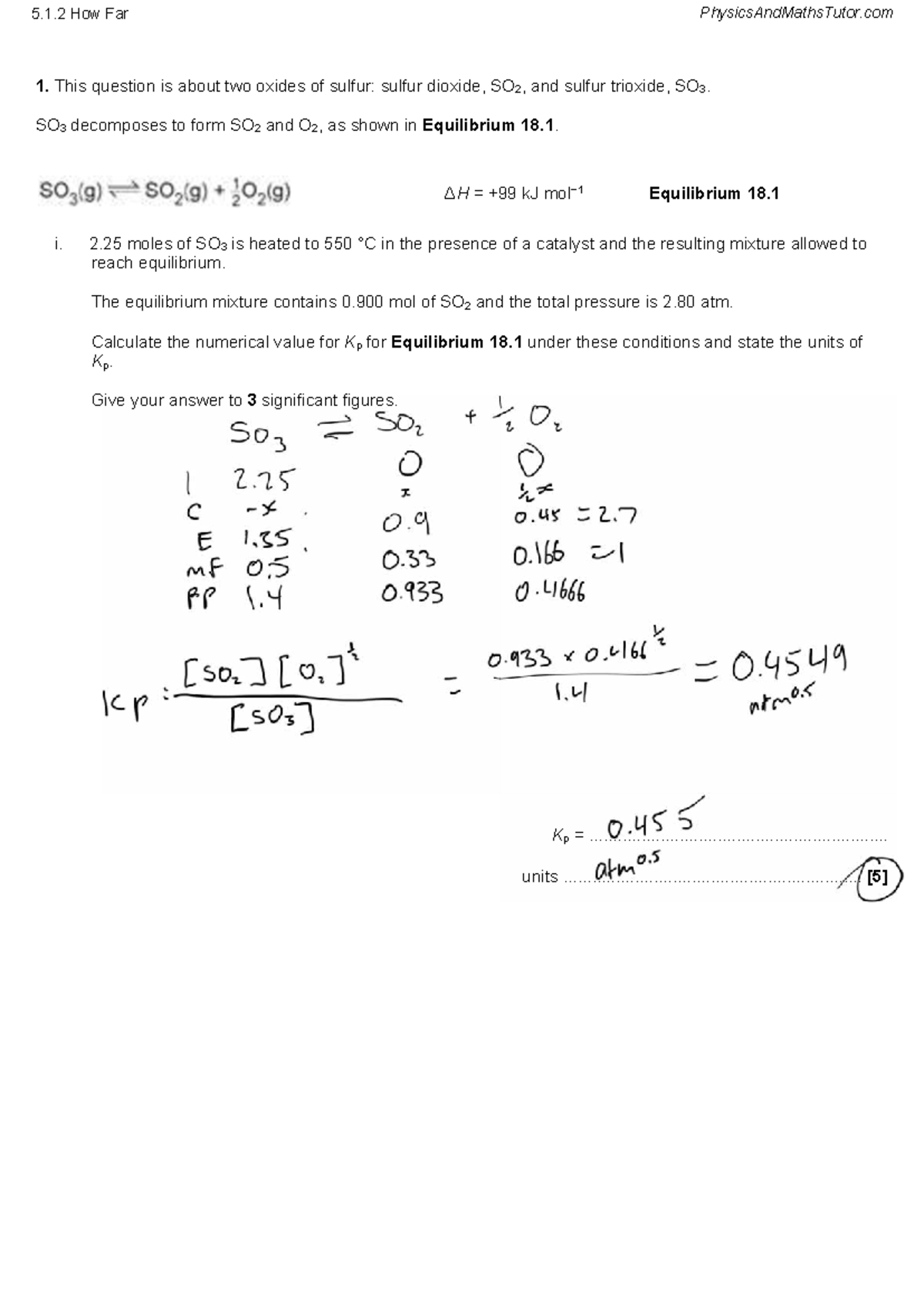 5.1.2 How Far: Equilibrium Constants and Acid-Base Reactions - Studocu