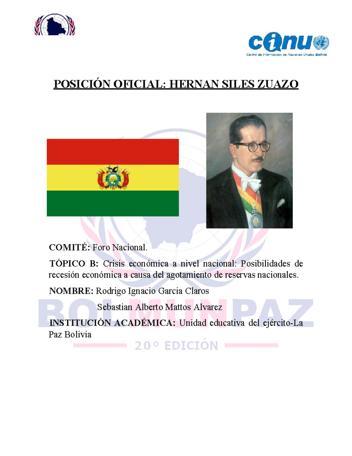 Análisis de la Crisis Económica en Bolivia: Hernan Siles Zuazo y su ...