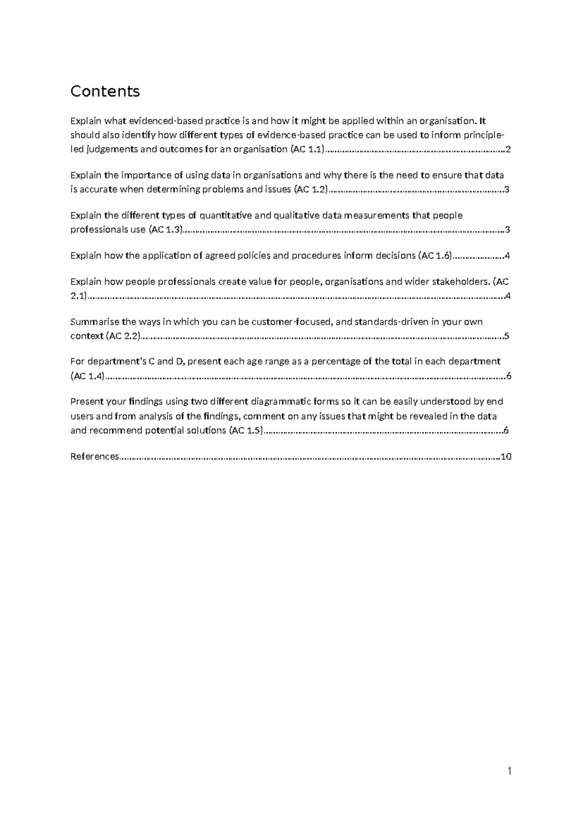 Principles of Analytics Assessment for Evidence-Based Practice - Studocu