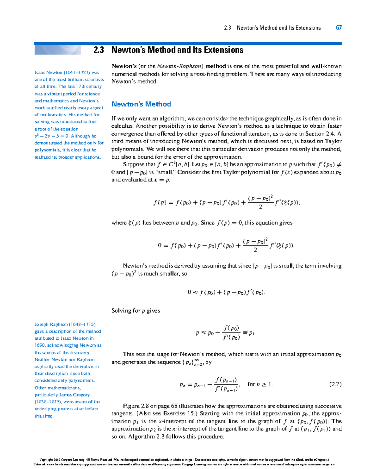 Week 6 - Lecture Notes on Newton's Method and Extensions - Studocu