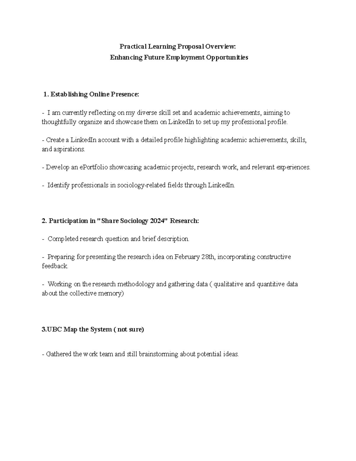 Practical Learning Proposal Overview-2 - Practical Learning Proposal ...