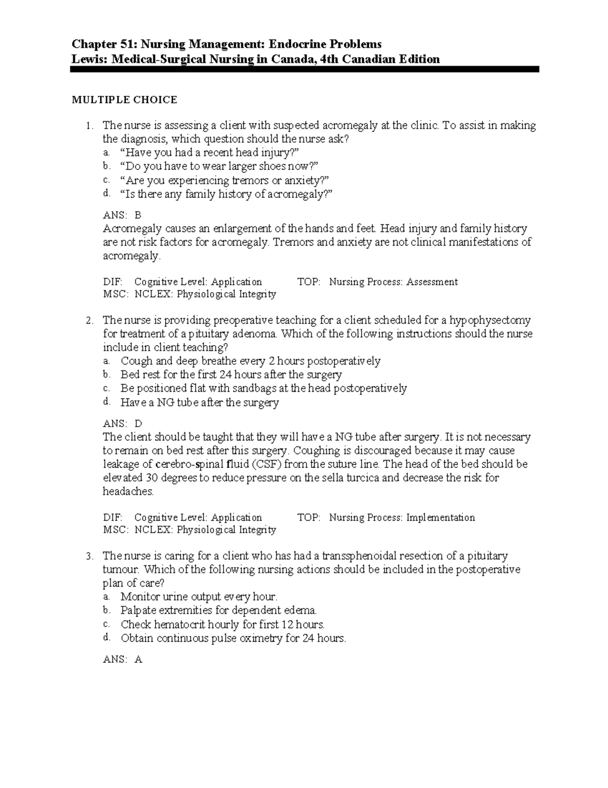 Medsurg chapter 49 - Chapter 49: Nursing Management: Acute Kidney ...