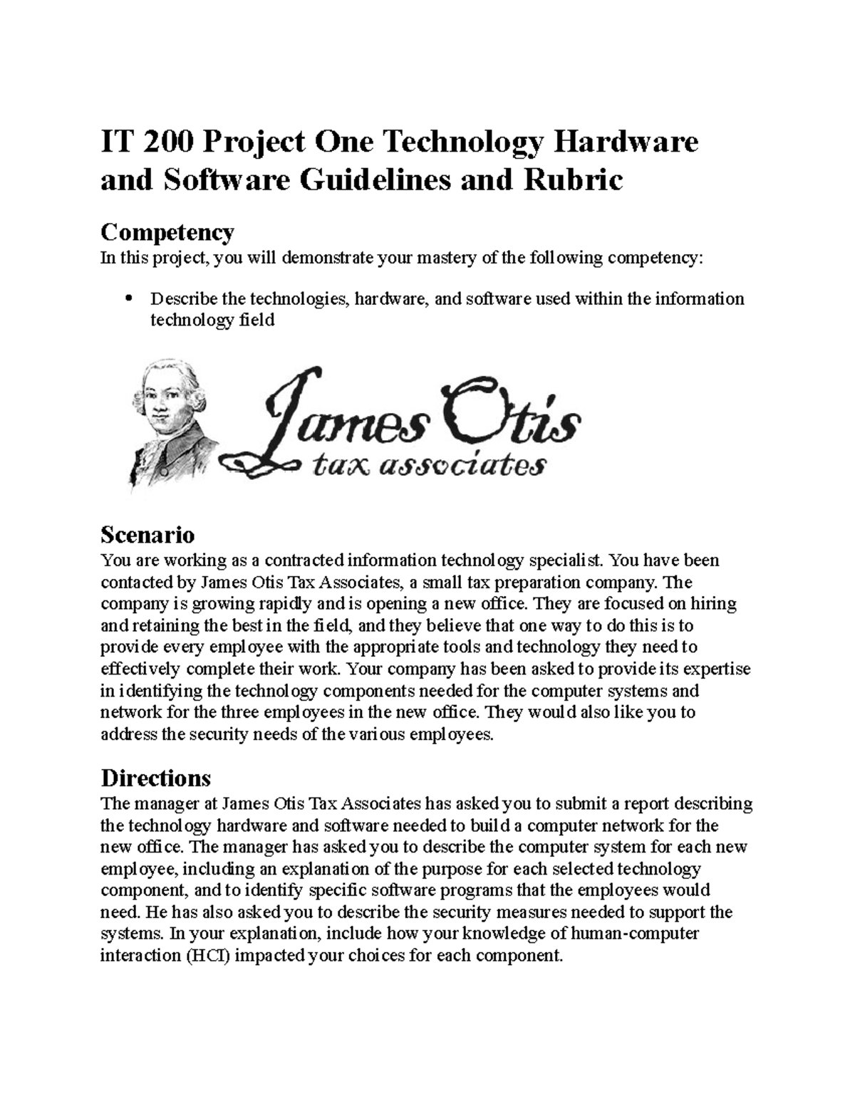 IT 200 Project One Hardware & Software Guidelines for New Office - Studocu