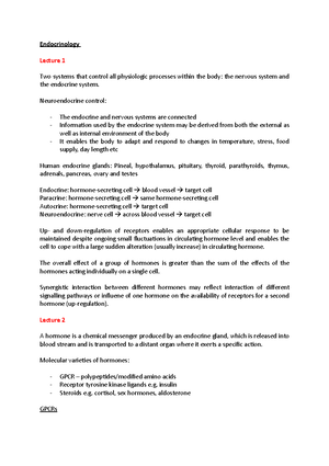 Summary table for AP hormones - Cell type Corticotrope Thyrotrope ...