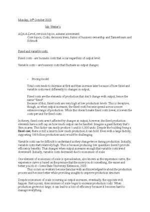 Aqa-theories-notes - aqa a level business - Theories and Models ...