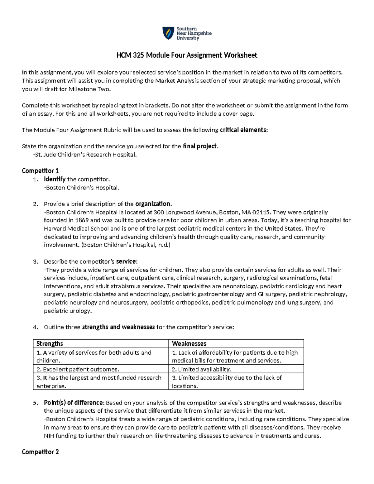 HCM 325 4-2 Worksheet - HCM 325 Module Four Assignment Worksheet In ...
