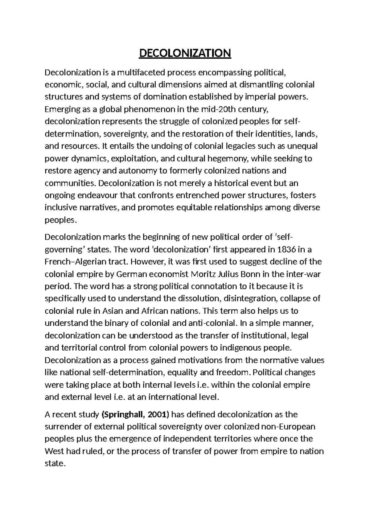 Decolonization: Understanding Global Movements & Impacts on Nations ...