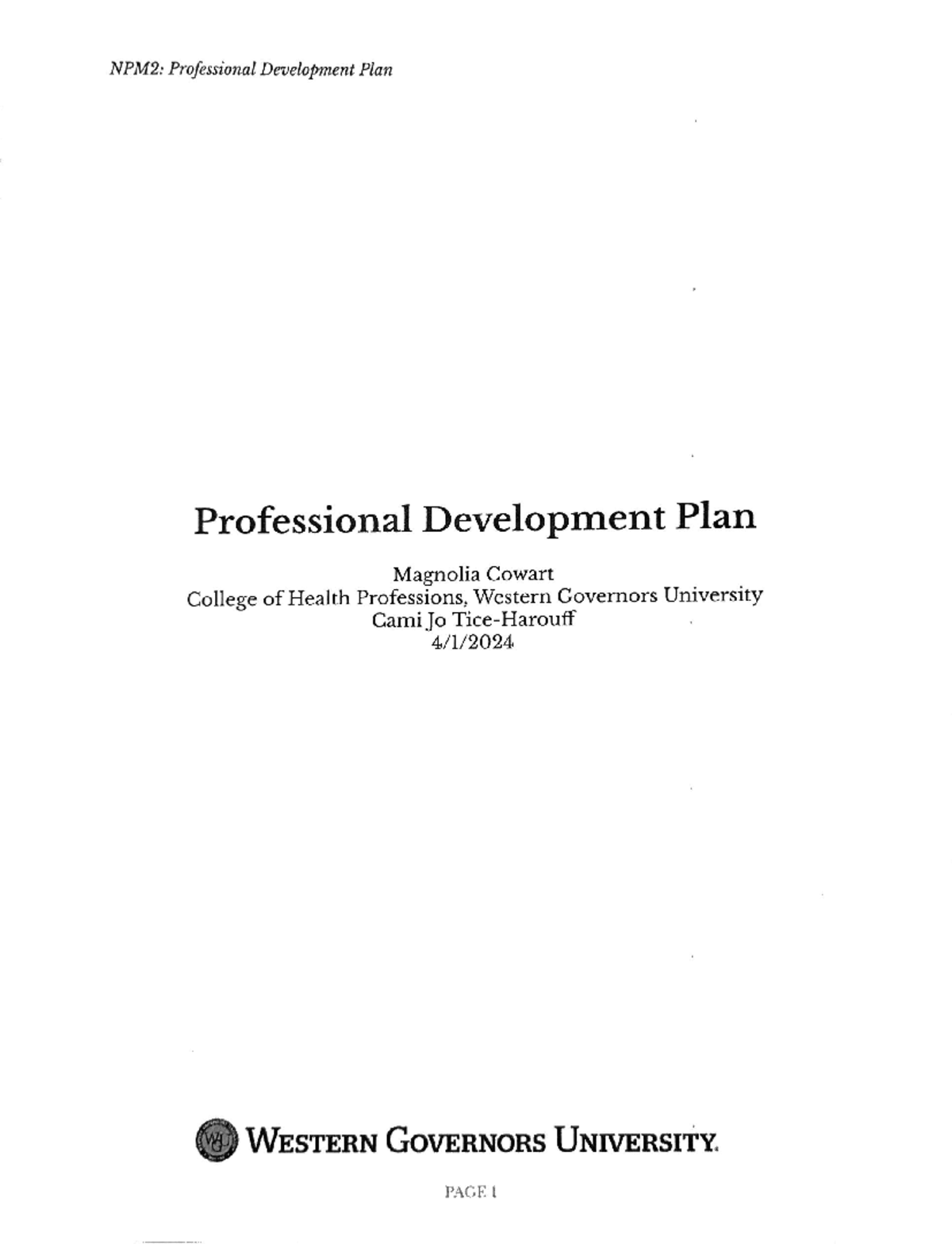 D225 Pro Dev Plan: Strategies for Success in Career Growth - Studocu