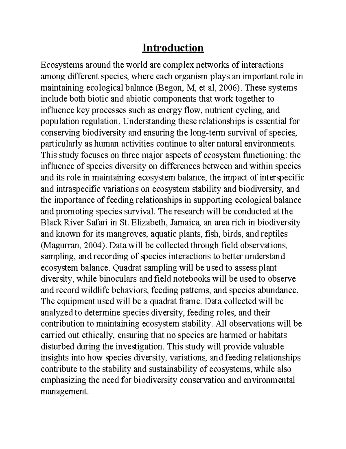 CAPE Environmental Science: Ecosystem Functioning and Biodiversity ...