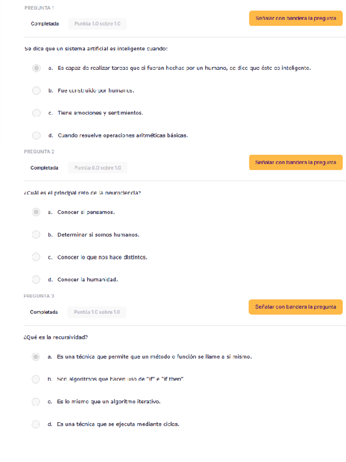 Inteligencia Artificial Examen Final Semana 1: Preguntas y Respuestas ...