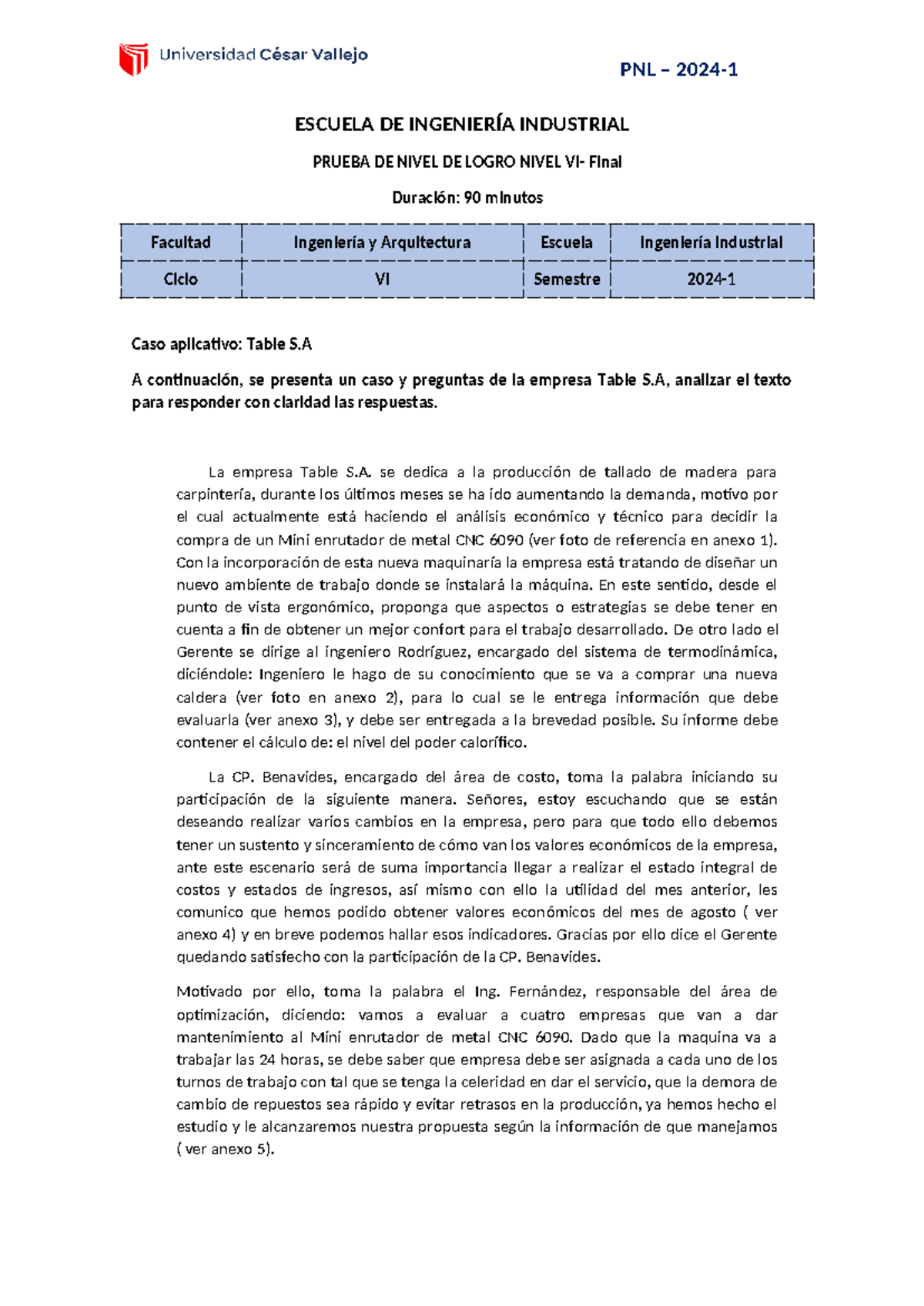 Cuestionario PNL II - Final Integral Resuelto - Ciclo VI 2024 - Studocu