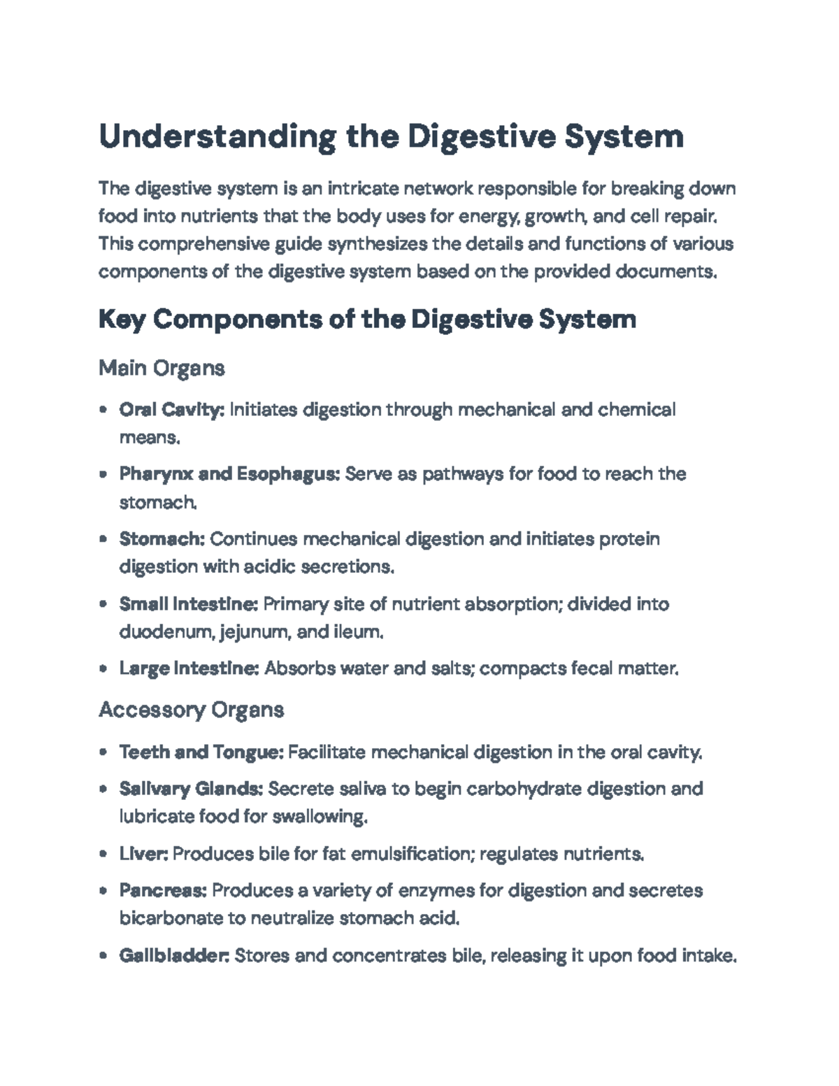Digestive System Overview: Anatomy, Functions, and Processes ...