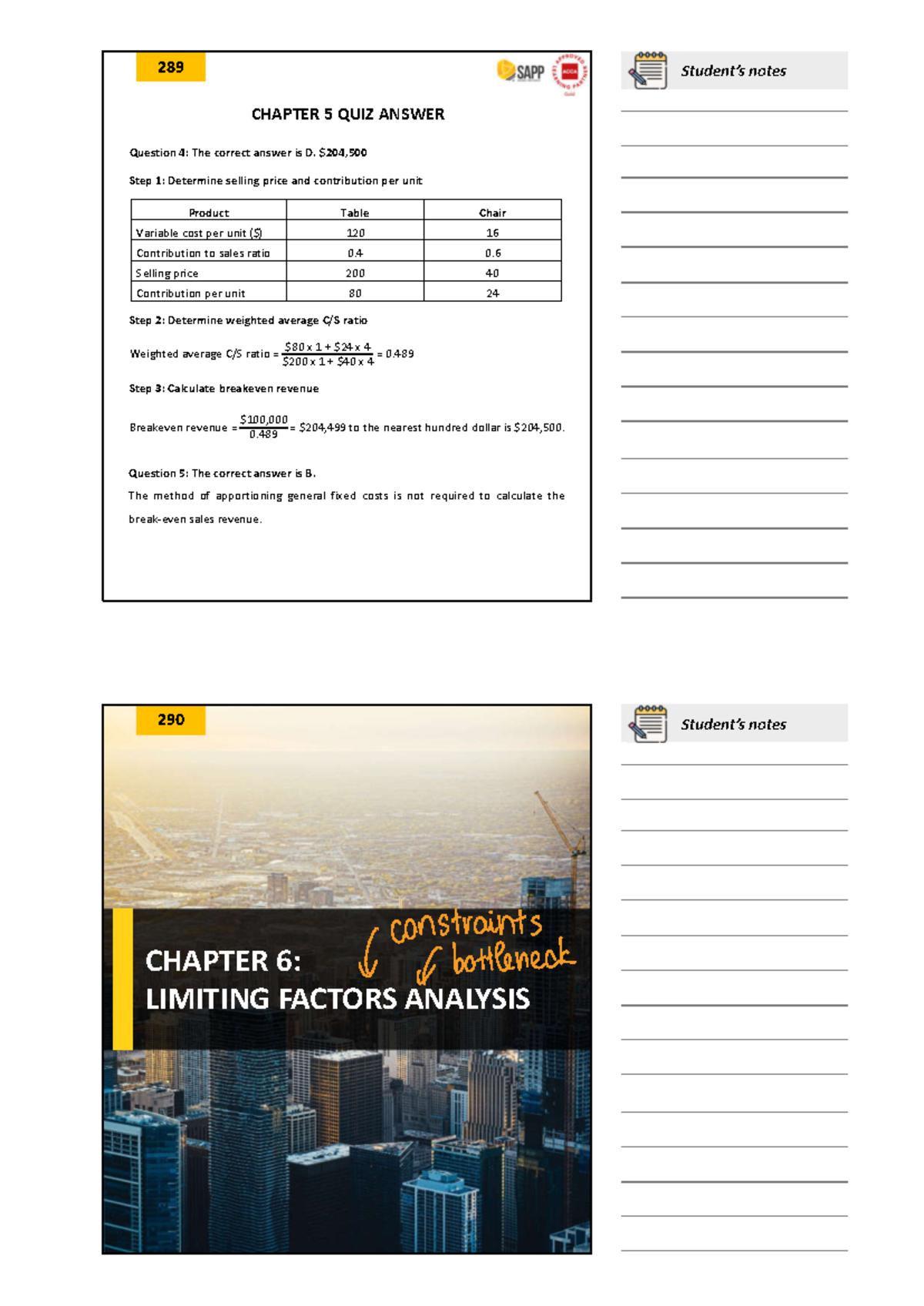 Chapter Overview: Slide-F5 - Printed Version Summary - Studocu