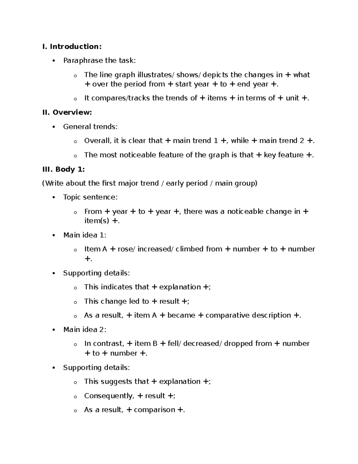 IELTS Line Graph Analysis: Trends from Start to End Year - Studocu