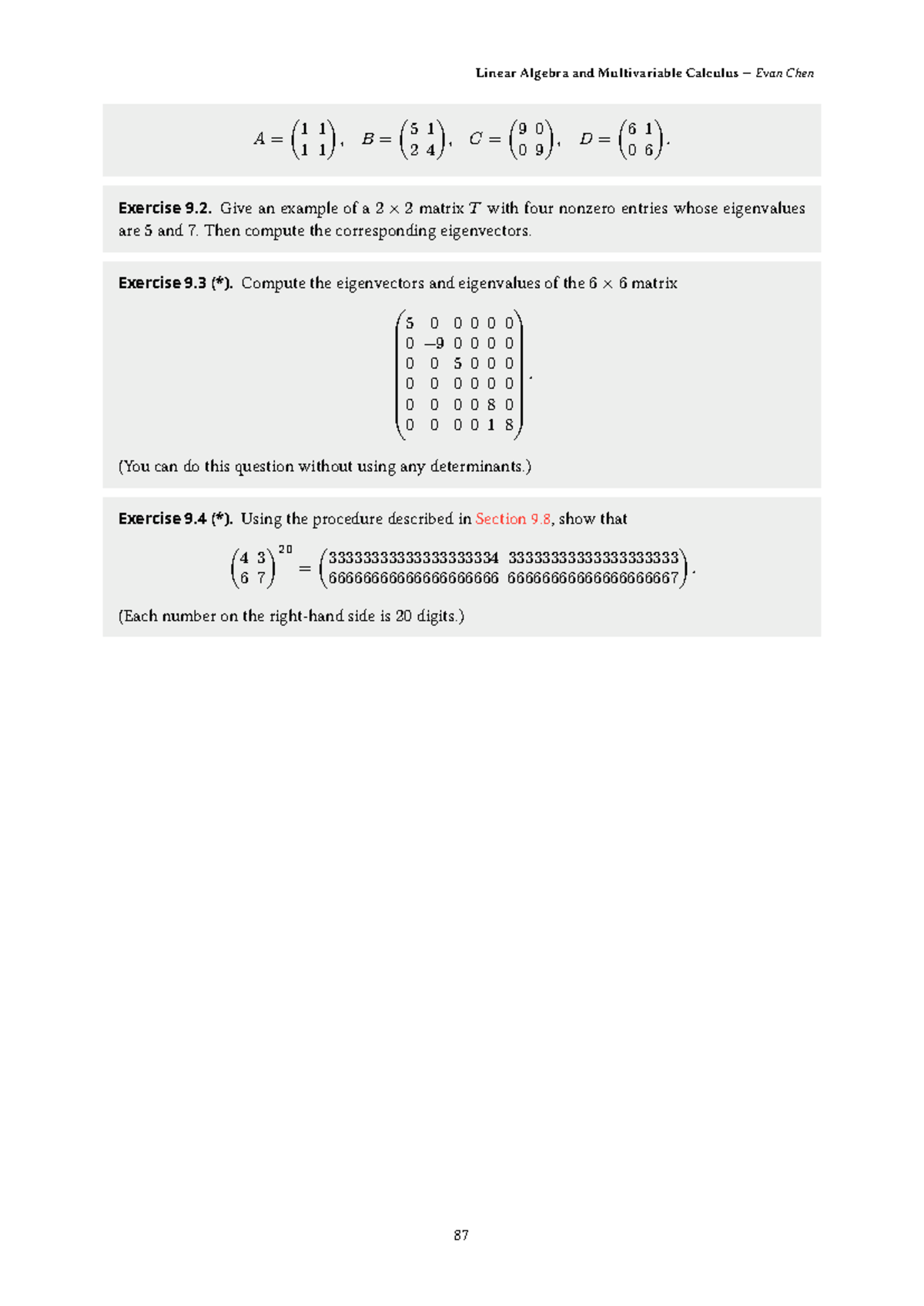 Linear Algebra & Multivariable Calculus Notes - Part 44 - Studocu