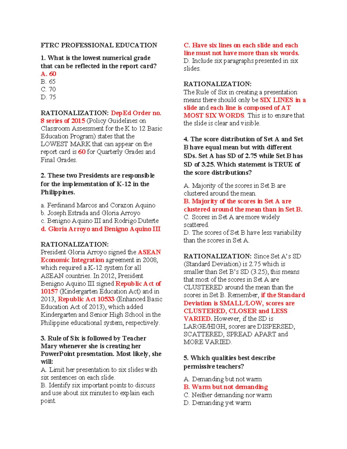 FTRC Professional Education 1: Understanding Grades and Classroom ...