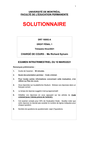 Cours 3 1505-2 - hugues parent - COURS 3 PLAN DÉTAILLÉ - Liste des ...