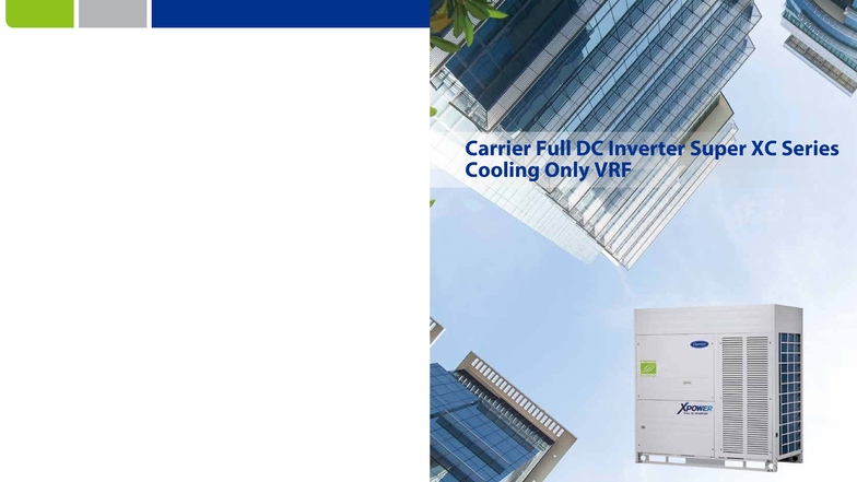 Carrier XPower VRF Catalogue: Energy-Efficient Cooling Solutions - Studocu