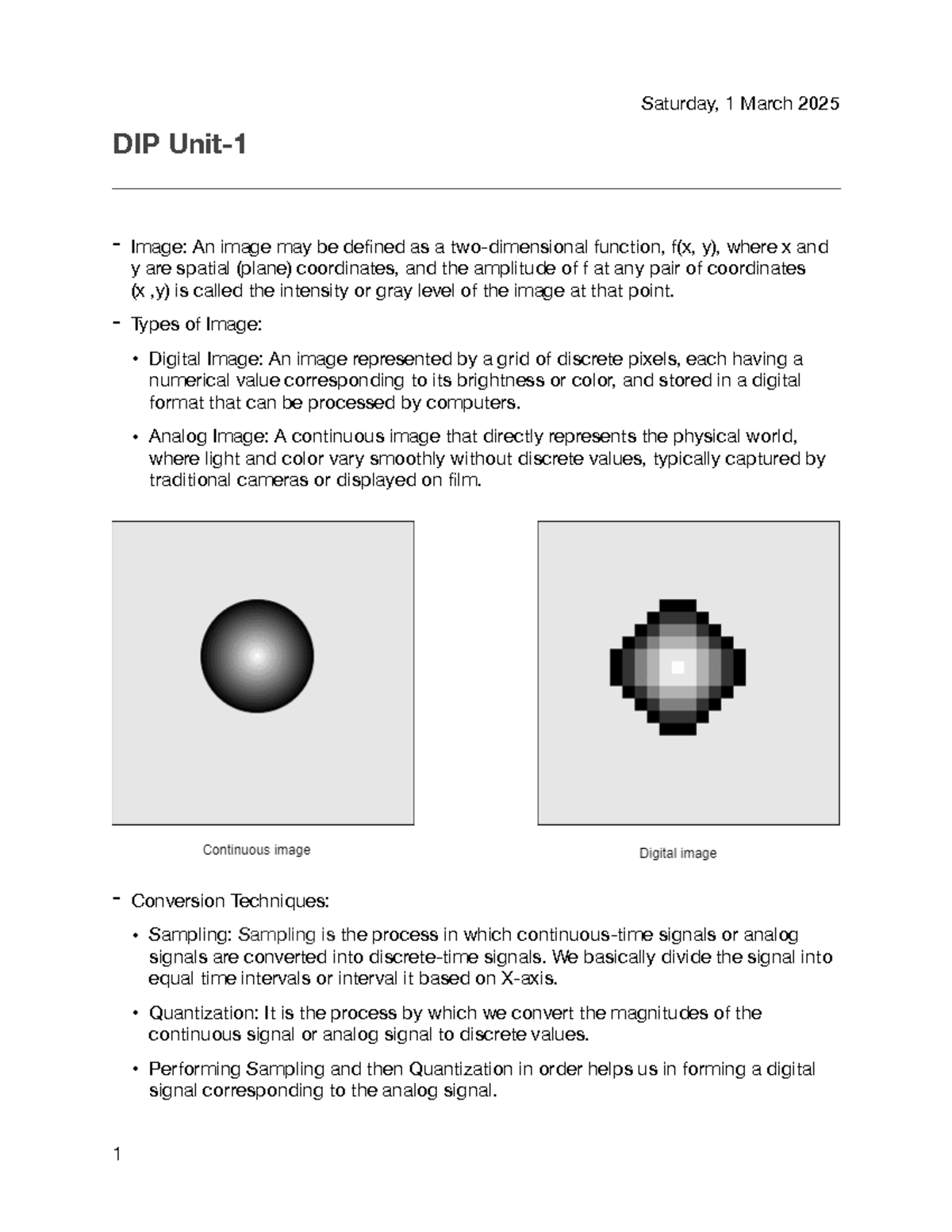 DIP Notes: Understanding Image Types, Processing Techniques, and ...