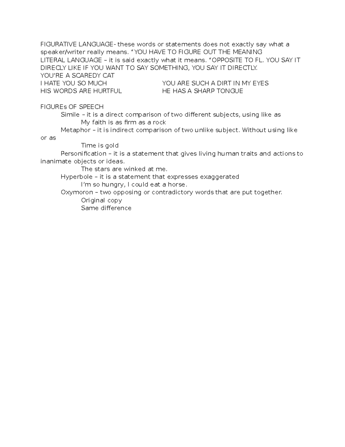 Figurative Language Overview: Understanding Similes, Metaphors, and ...