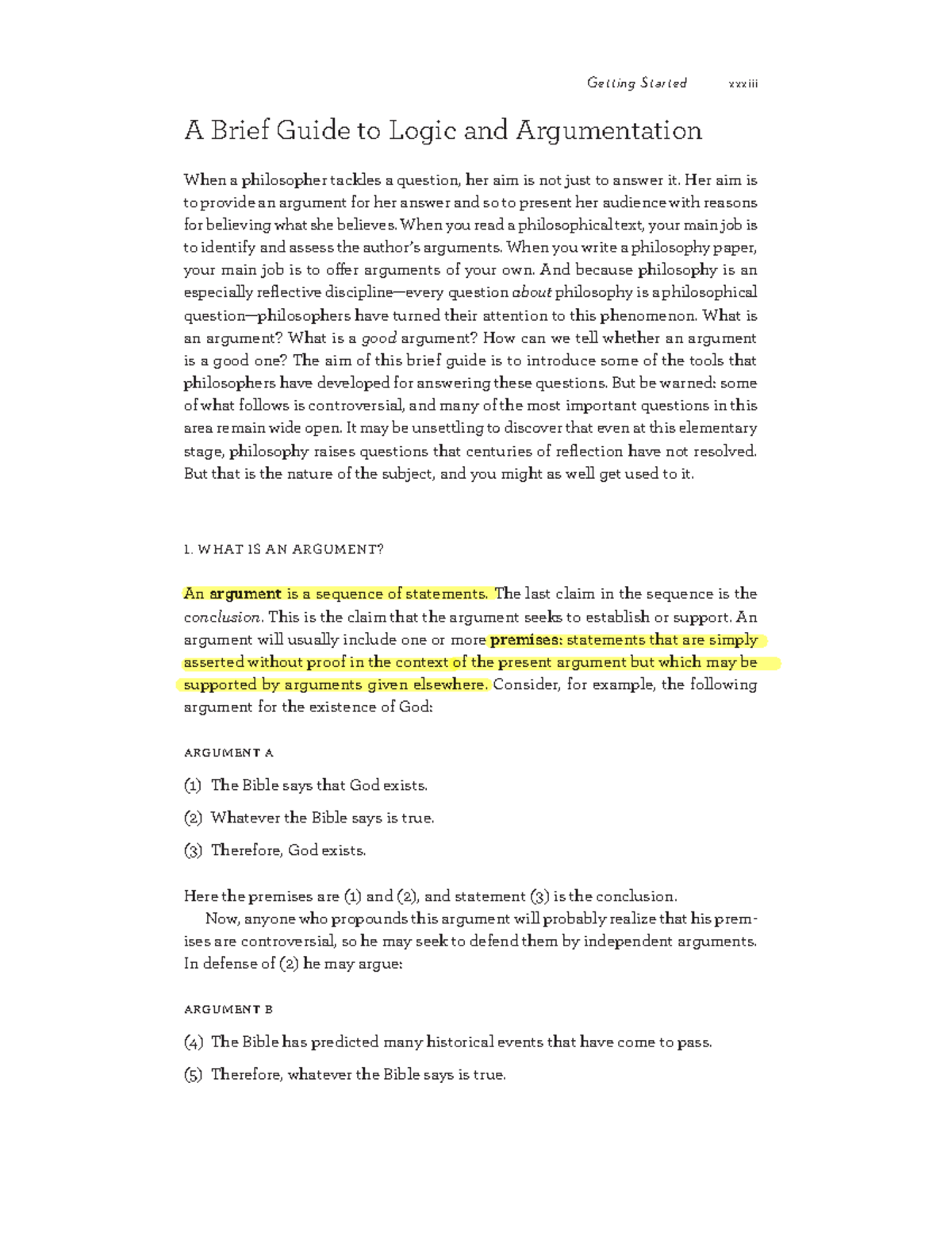 Guide to Logic and Argumentation: Essential Tools for Philosophy - Studocu
